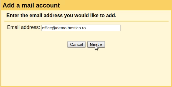 Setting up an email inbox in the Gmail interface | Hostico