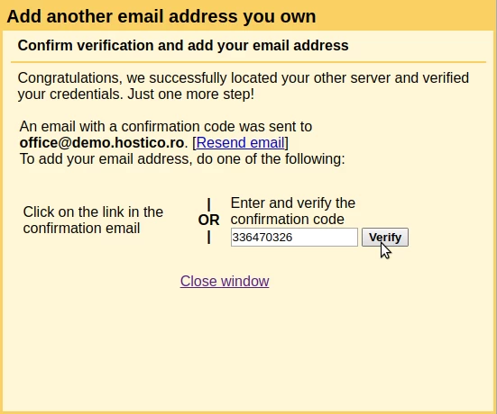 Setting up an email inbox in the Gmail interface | Hostico