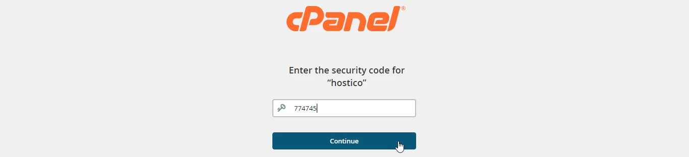 Two Factor Authentication in cPanel | Hostico