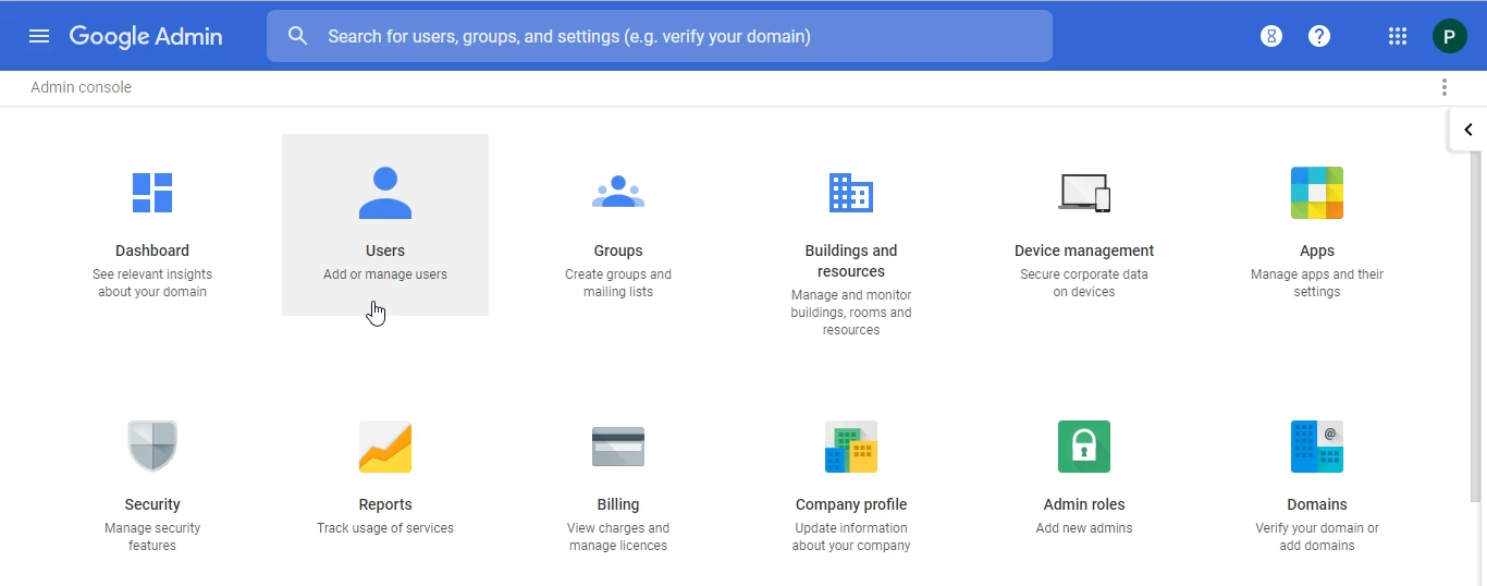 Adding users in G Suite and creating an email account | Hostico